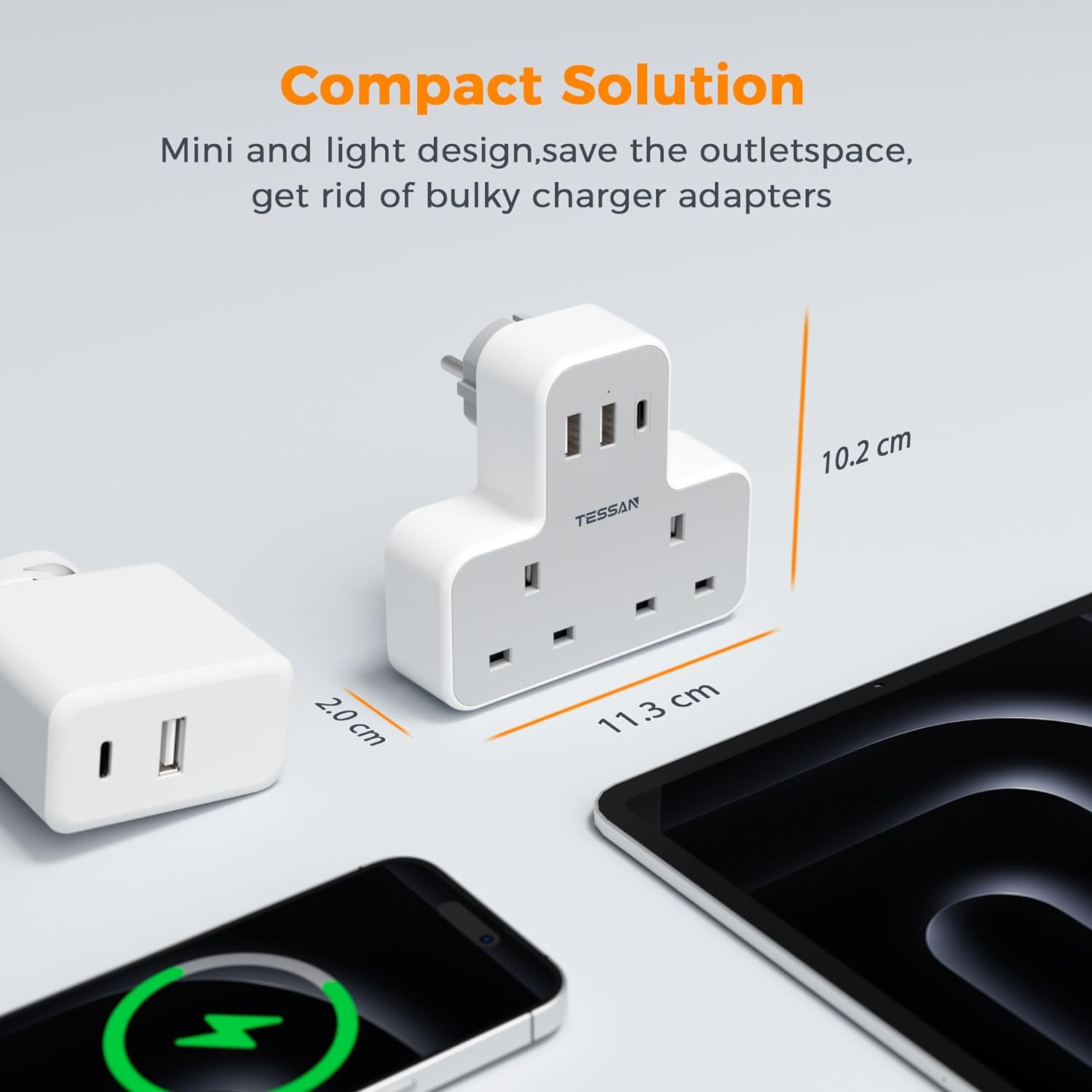 TESSAN Malaysia to Korea Travel Adapter Indonesia Plug Adapter Europe ...