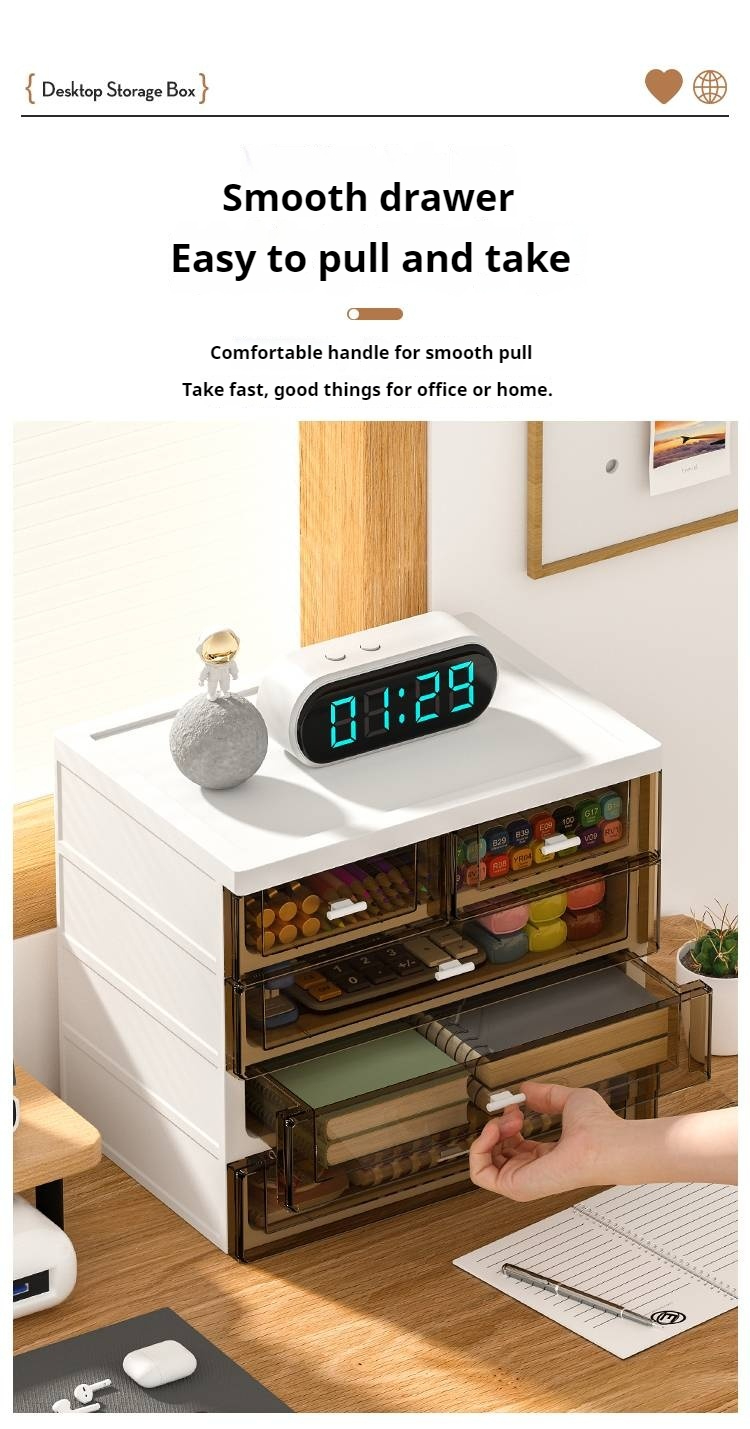 Nehem - Desk organizer large storage box A4 drawer Gift for office ...