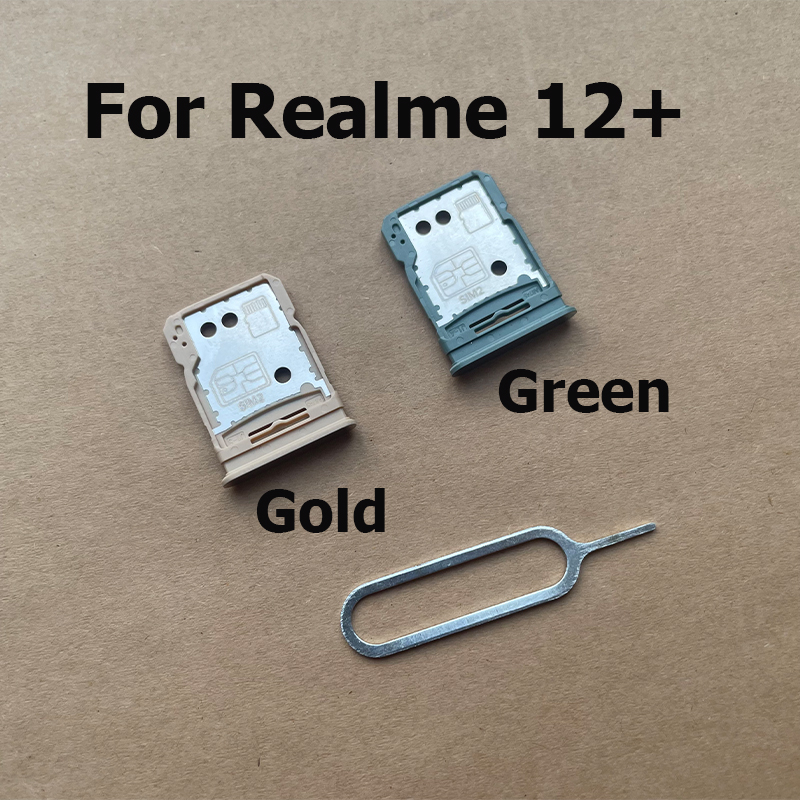 For Realme 12 12+ Plus SIM Tray Slot Holder Adapter Connector SD Card ...