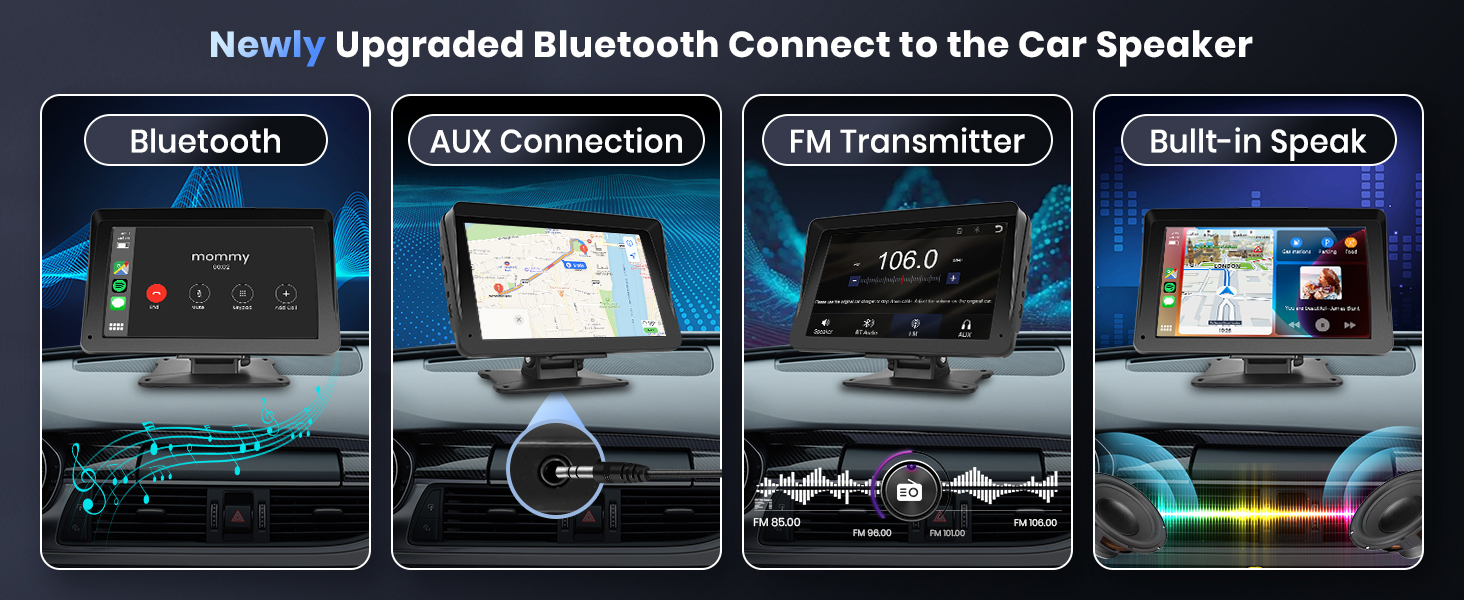 Carplay Touch Screen 7 Inch Android Auto FM AUX WIFI Bluetooth Call ...