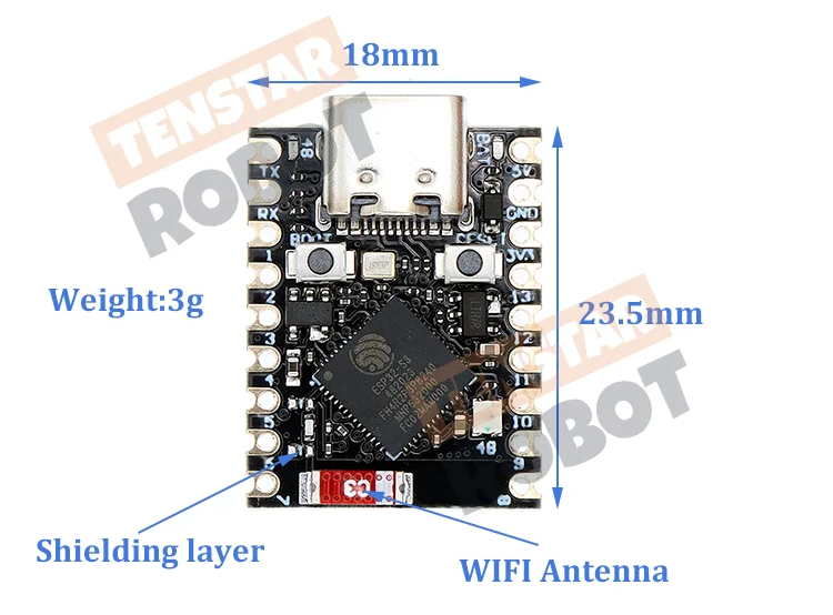 ESP32-C3 ESP32-S3 ESP32-H2 ESP32-C6 Development Board ESP32 C3 SuperMini WiFi Bluetooth ESP32C3 ...
