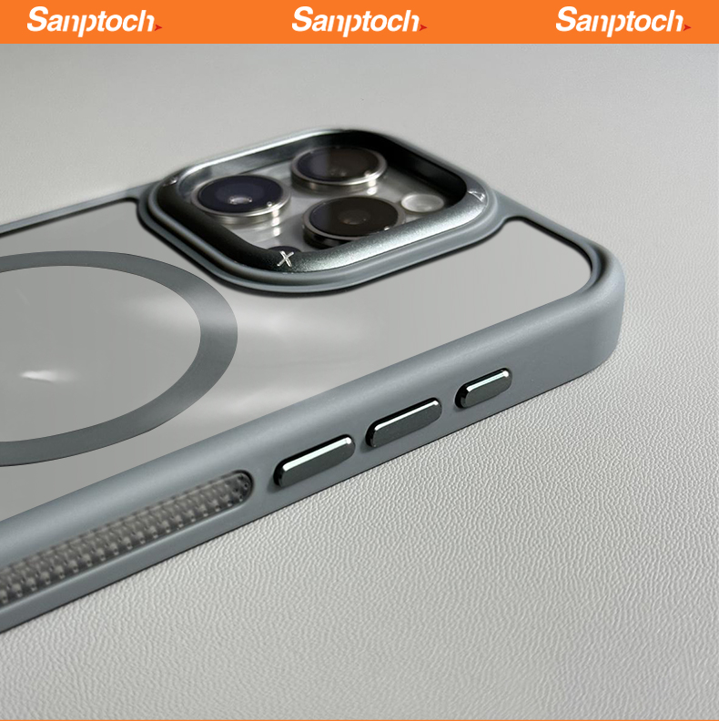 Sanptoch Diamond Clear Magnetic Phone Case For iPhone 16 / 15 / 14 / 13 ...