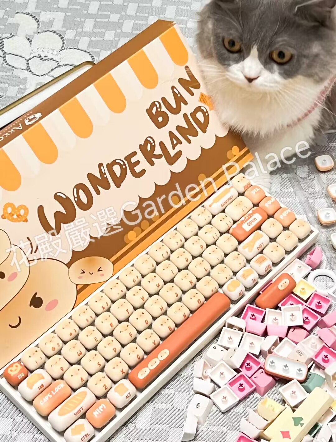 Xiayang Watermelon Keycap MOG Highly Sublimated PBT Small Steamed Bun ...