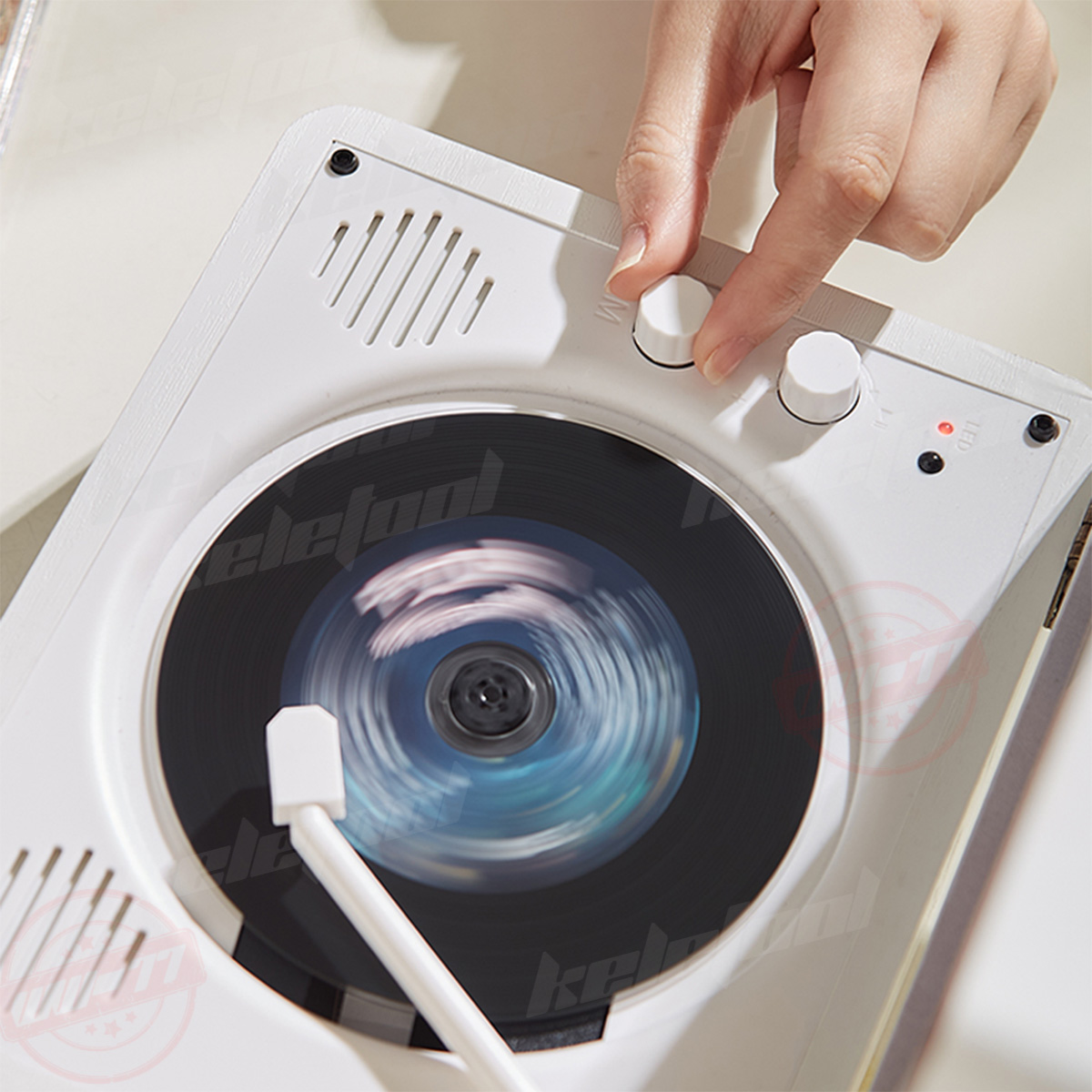 cd player with speaker for Kpop Portable Suitcase Retro Bluetooth ...