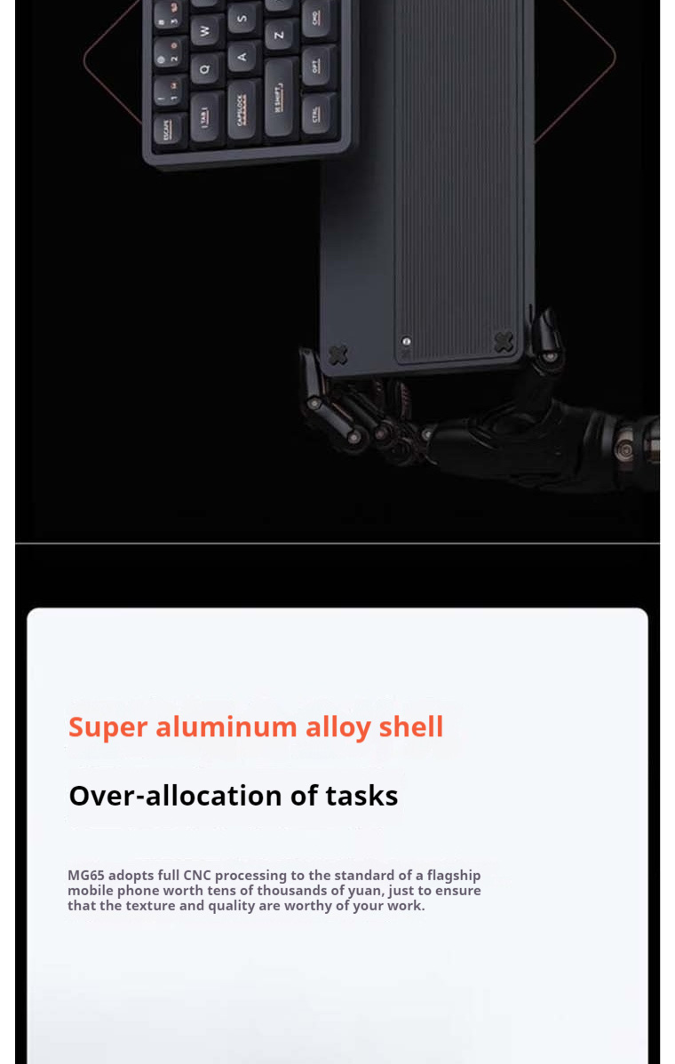 IQUNIX MG65/MG65 Pro low axis mechanical keyboard wireless three-mode ...