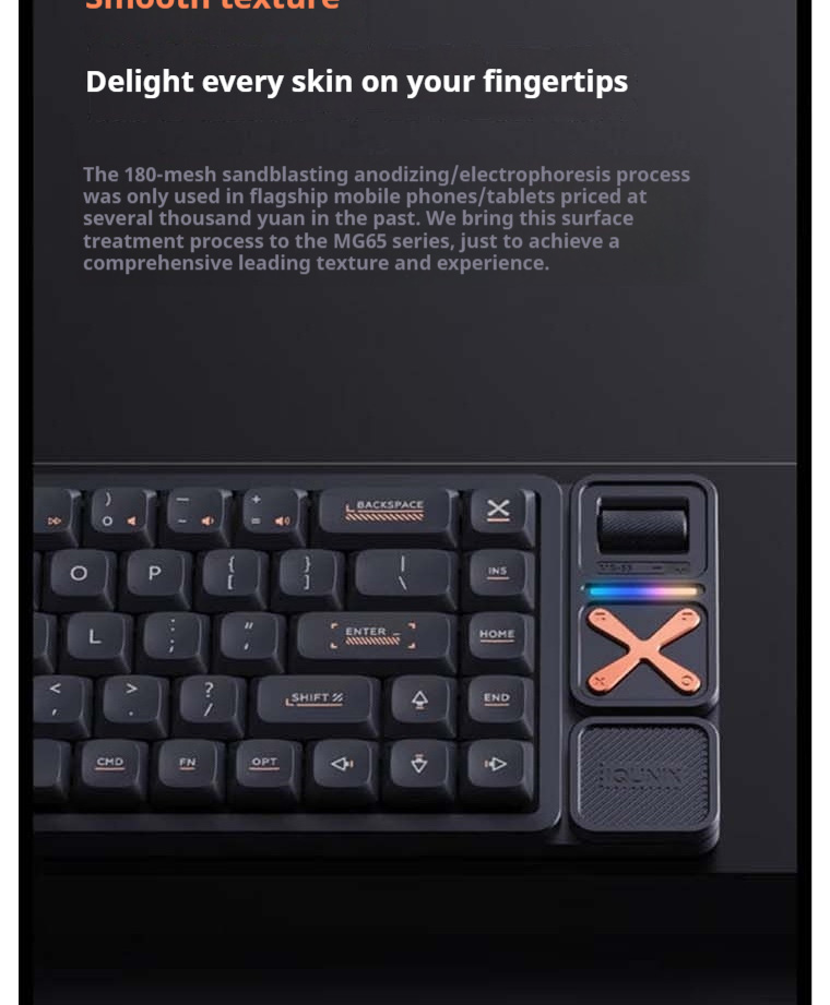 IQUNIX MG65/MG65 Pro low axis mechanical keyboard wireless three-mode ...