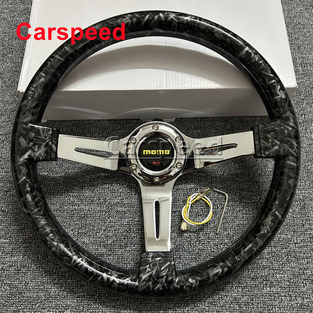 14inch 350mm OMP MOMO NARDI Black Car Racing Sports Steering Wheel Deep Dish | Shopee Malaysia