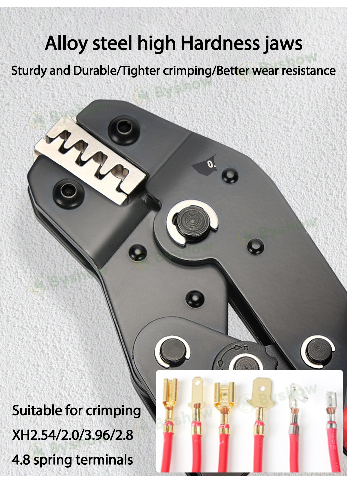 【Byshow】Crimper Plier Cable Clamp Wire Terminal Connector Crimping ...