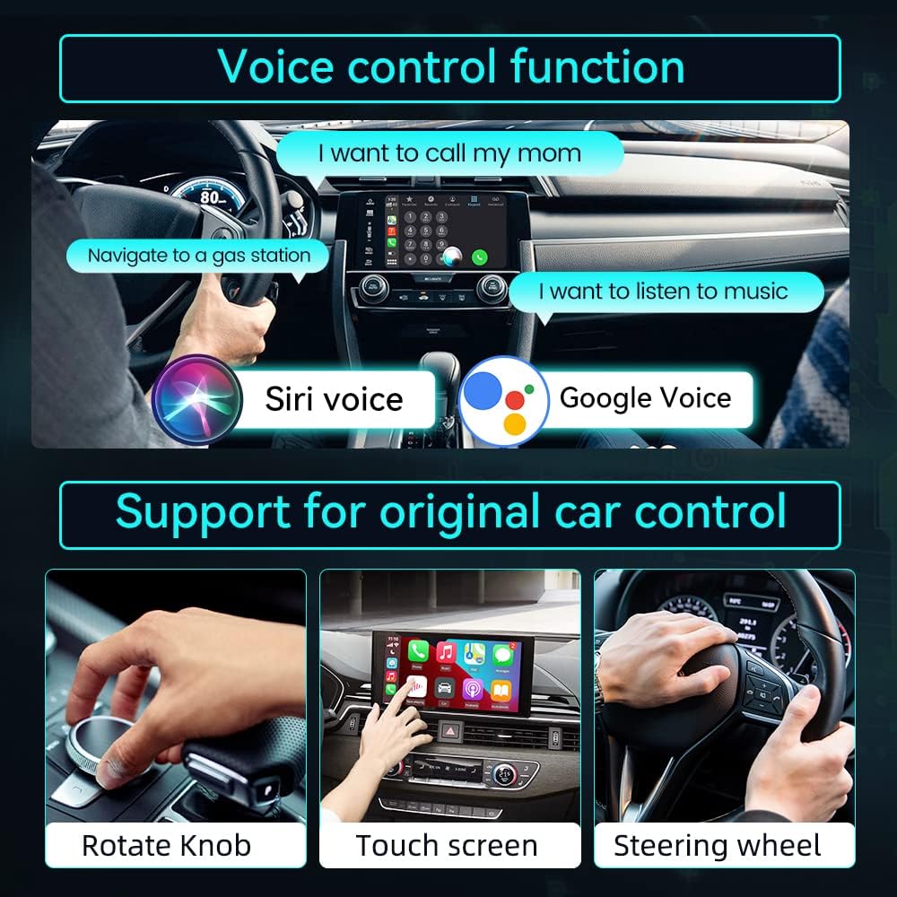 Carlinkit 5.0 apple carplay wireless adapter android auto wireless ...