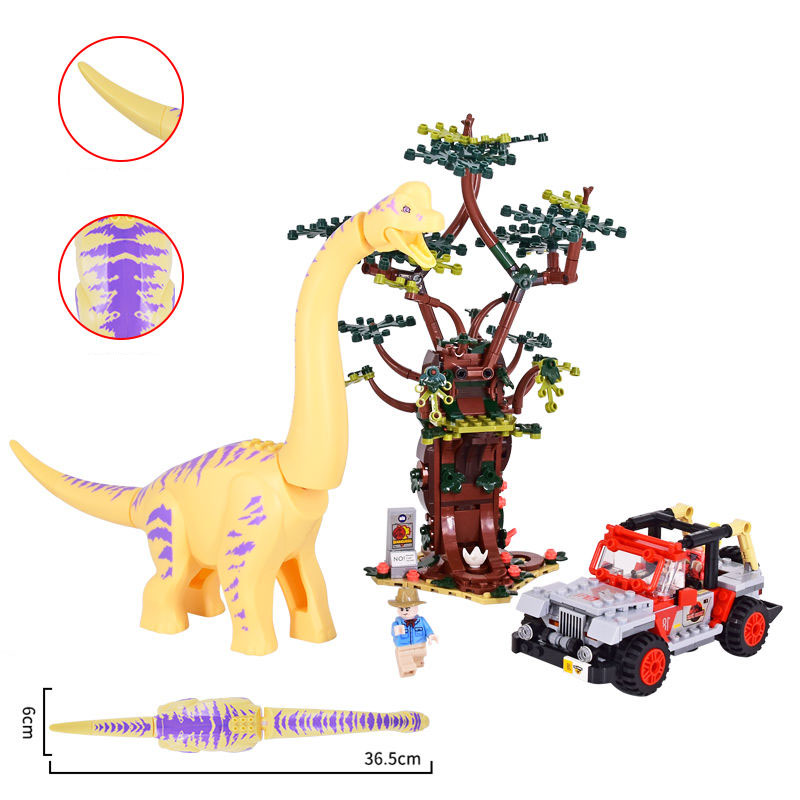 Brachiosaurus Dinosaur Model Building Block Set Educational Toy for ...