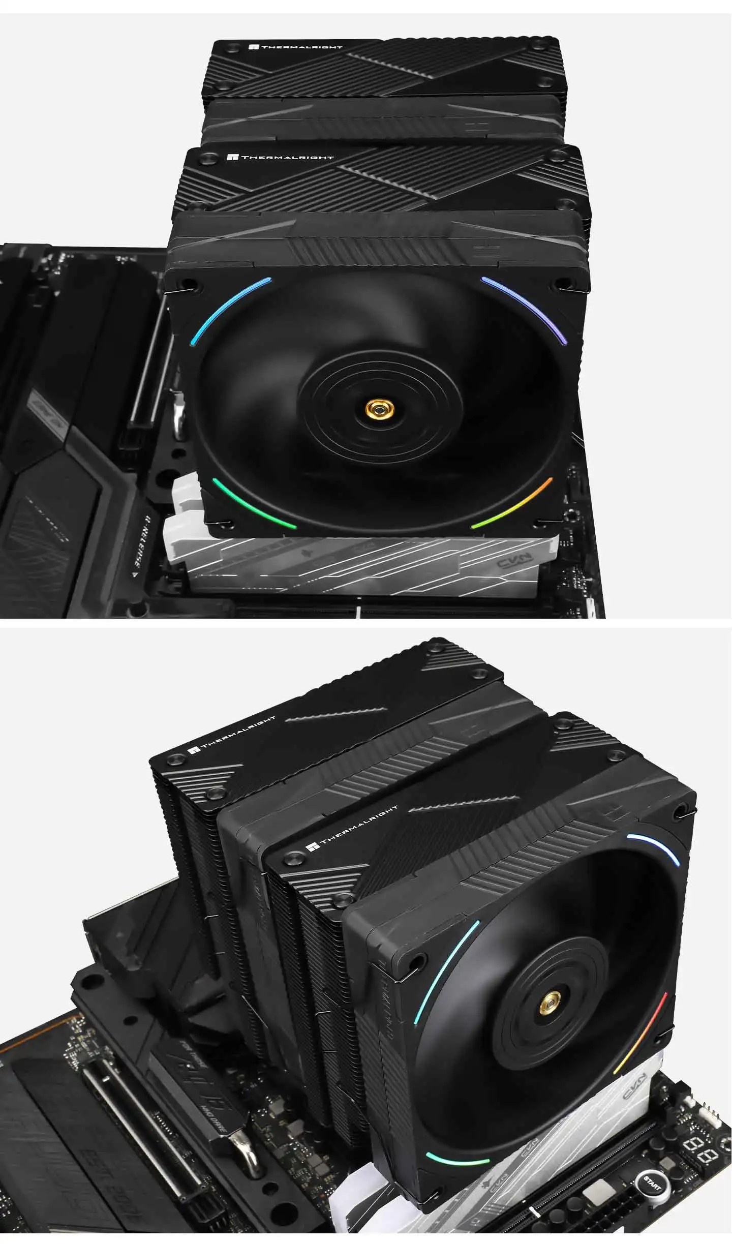 Thermalright PS120 EVO Radiator CPU Cooler 7×6mm Heat Pipes CPU Air ...