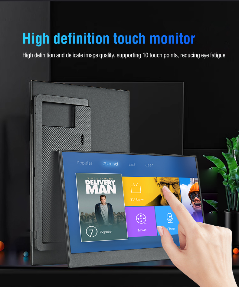 Anmite 14" Touch Portable Monitor 1080P for Laptop Usb Type-c HDMI ...