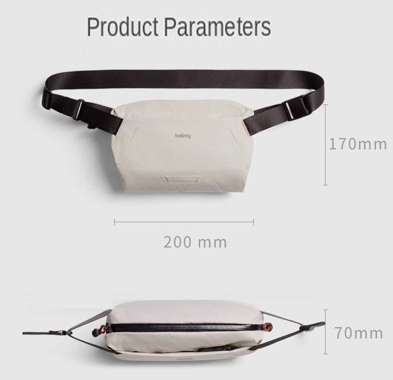 Bellroy Australia Lite Sling 4L Lightweight Chest Shoulder Bag Commuter ...