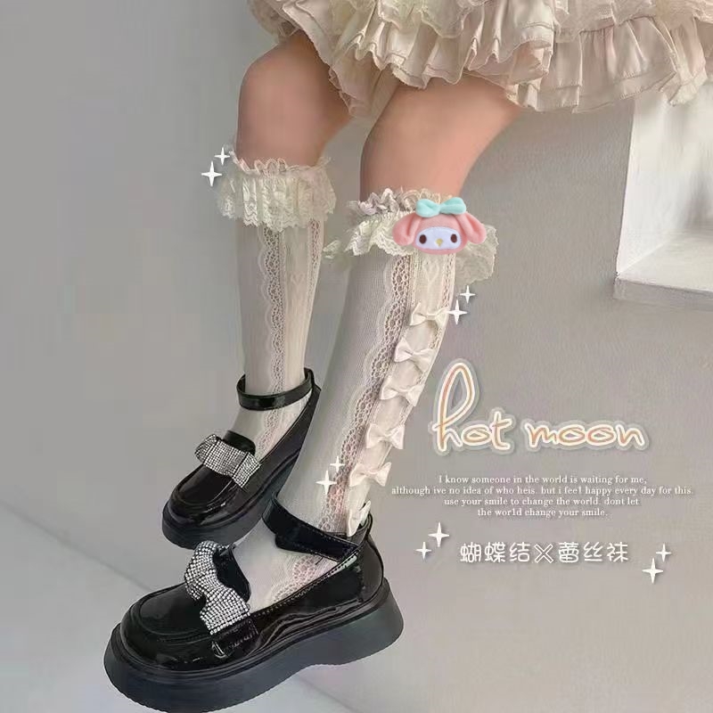 2024 Kids Cartoon Melody Lolita Princess Dress Girls Pink Cute Strap ...