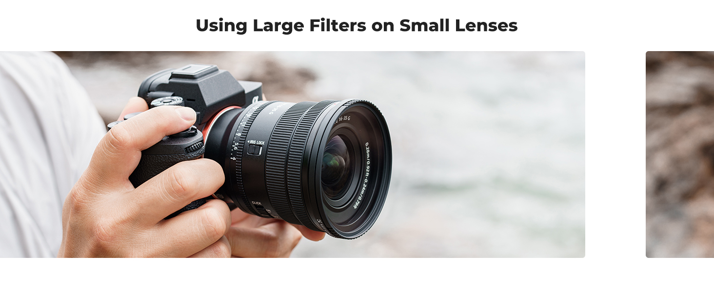 K&F Concept 2 Pcs Metal Stepping Rings Adapter Step Up Filter Ring with ...