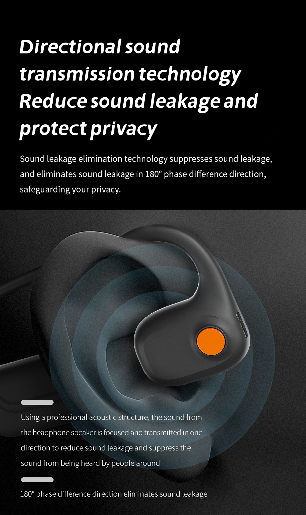 Bone Conduction Headset Bluetooth 5.3 Earphones Open Air Intelligent ...