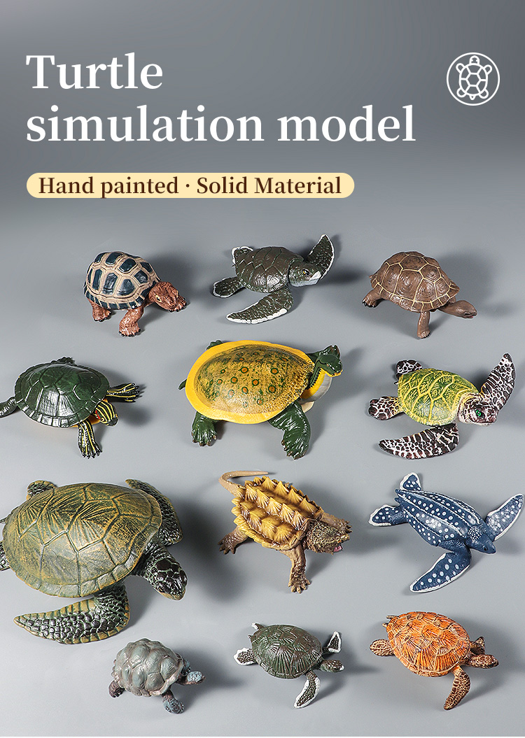 Sea Life Simulated Solid Animals Leatherback Tortoise Sea Turtle Model ...