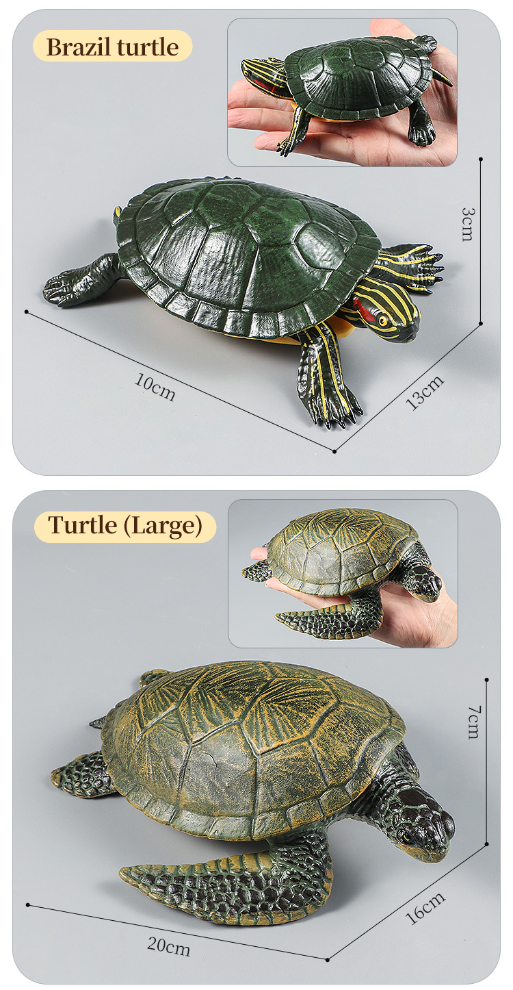 Sea Life Simulated Solid Animals Leatherback Tortoise Sea Turtle Model ...