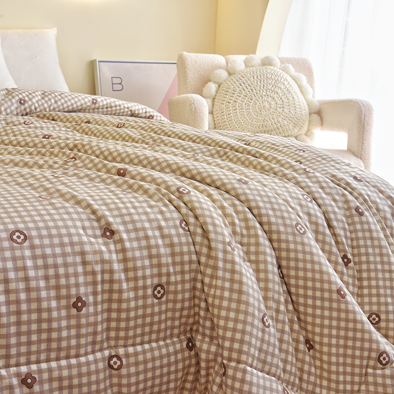 1 PC 100% Cotton Double Layer Yarn Comforter Core INS Style Floral ...