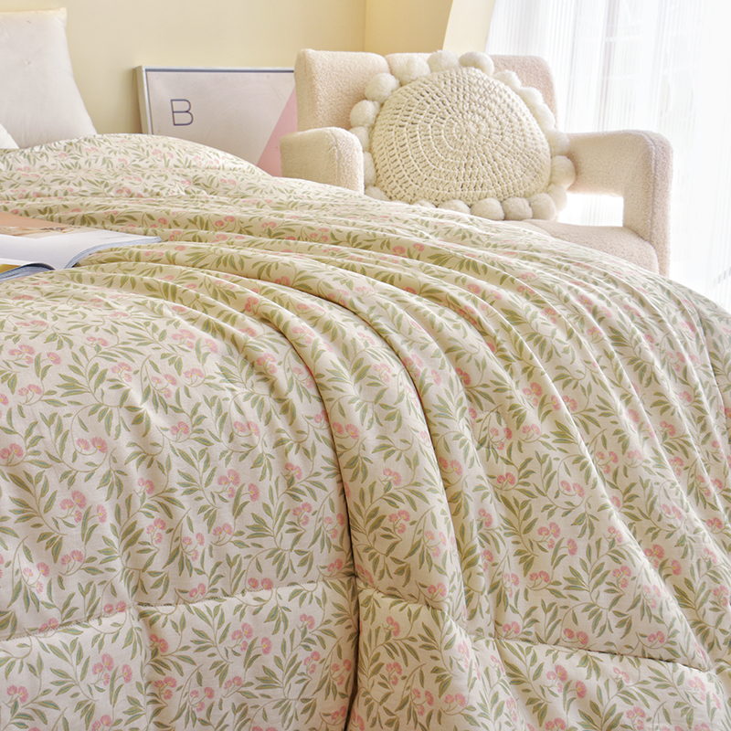 1 PC 100% Cotton Double Layer Yarn Comforter Core INS Style Floral ...