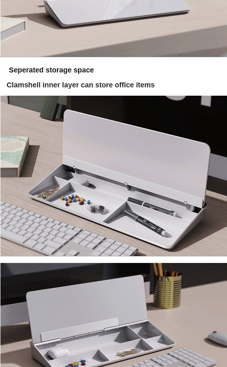 New||Desktop Keyboard Mini Whiteboard Tempered Glass office Erasable ...