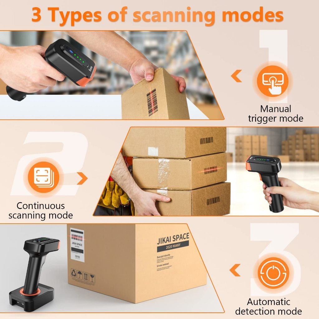 [Local stock]Eyoyo wireless barcode scanner Bluetooth USB Wired 2.4G ...