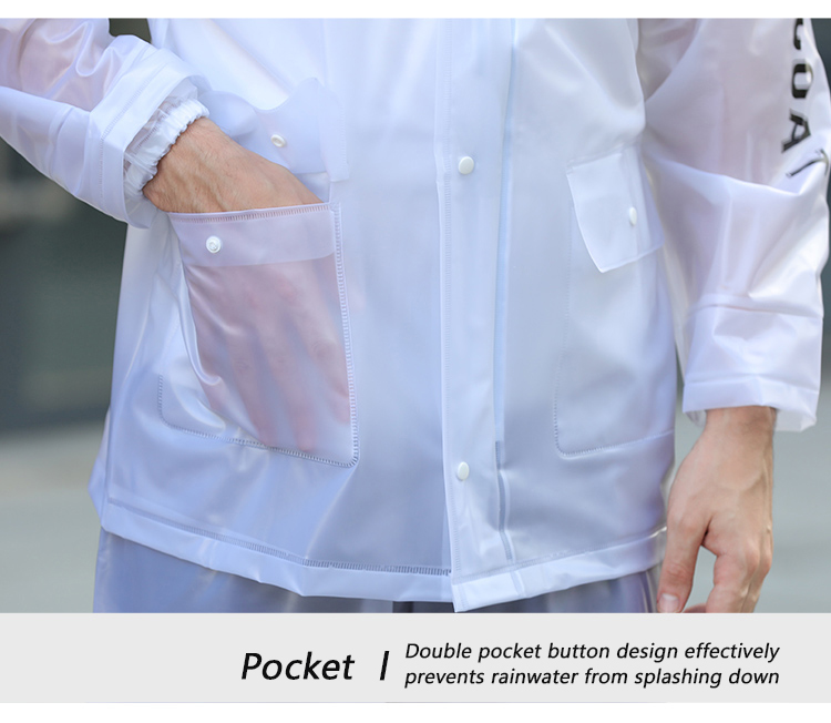 HOTOP Split Rain coat Set for Motorcycle Unisex Rain Coat Brim High ...