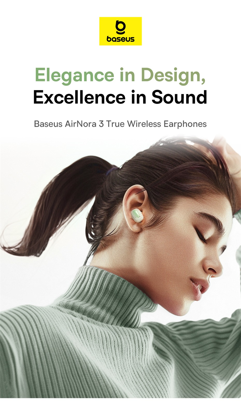 Baseus AirNora 3 True Wireless Earbuds Bluetooth Wireless Earphones ...