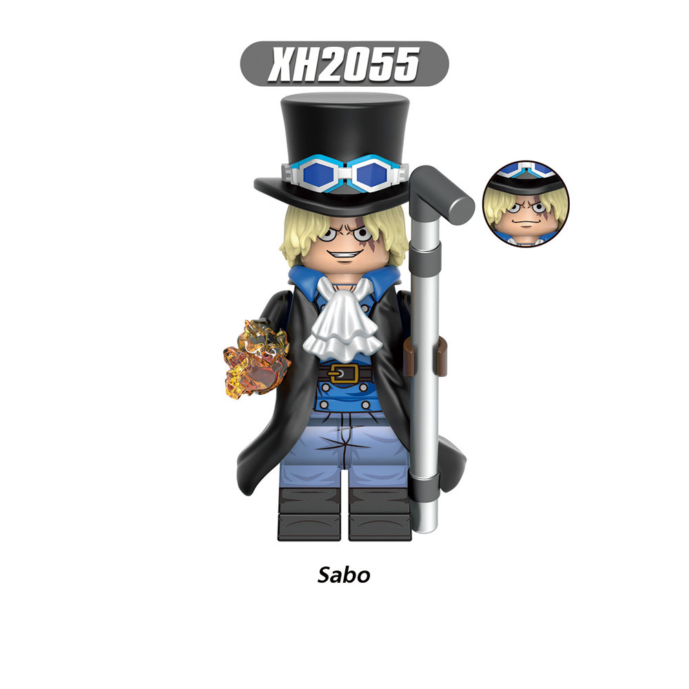Building Block Toys Anime Figure Luffy Edward Newgate Sabo Ace Cartoon ...