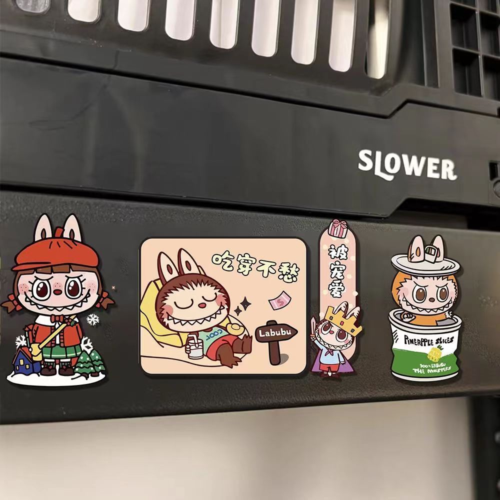 12pcs/set Labubu Popmart Fridge Magnet Refrigerator 冰箱磁贴 | Shopee Malaysia