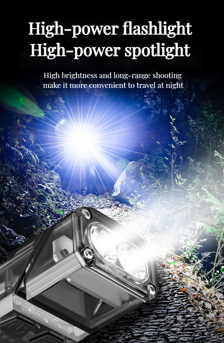 Outdoor new multifunctional side light with rotatable head Induction ...
