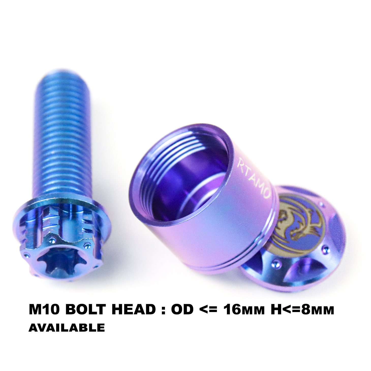 RTAMO Titanium Gr5 Anti-Theft Caps Bolt Caps Only M6 M8 M10 Brembo M3 ...