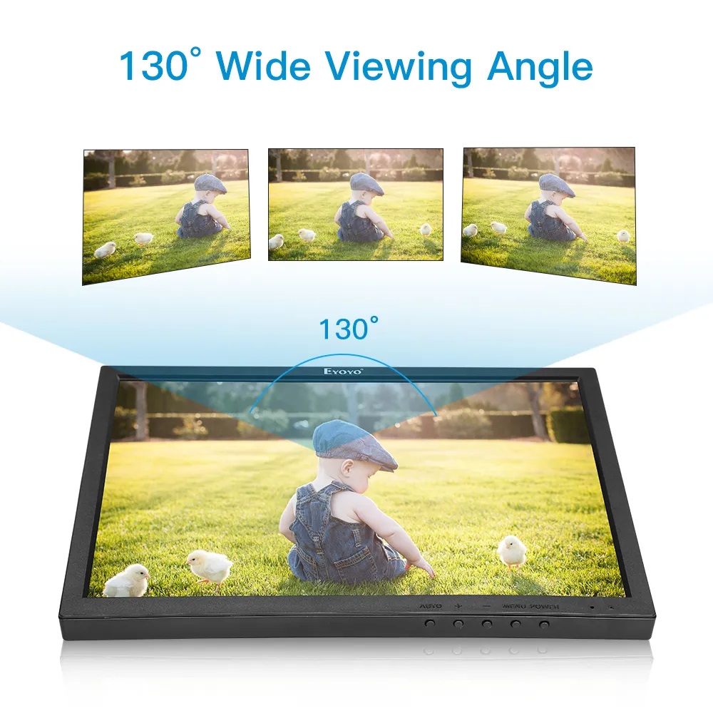 EYOYO 14 Inch 4:3 TFT Gaming Monitor 1024x768 BNC/HDMI/VGA/AV Input ...