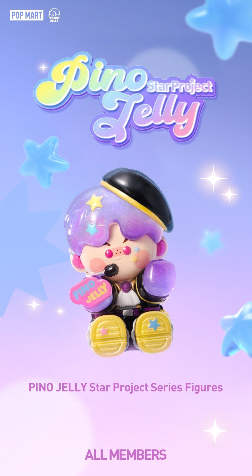 POP MART PINO JELLY Star Project Series Figures Blind Box Action Toys Figure Birthday Gift Kid ...