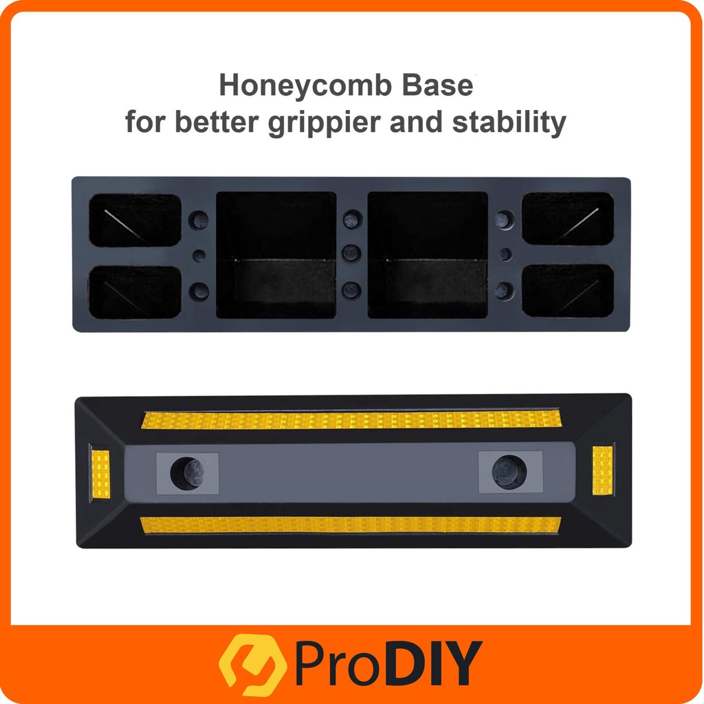 PRODIY 53cm Rubber Curb Parking Block Wheel Stopper Penahan Tayar ...