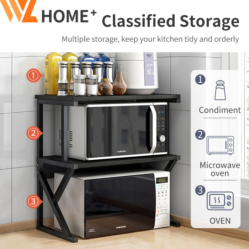 Kitchen Rack Oven Rack Microwave Rack Multi-layer kitchen Storage Rack ...