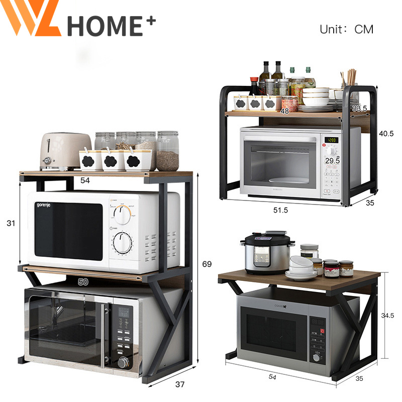 Kitchen Rack Oven Rack Microwave Rack Multi-layer kitchen Storage Rack ...