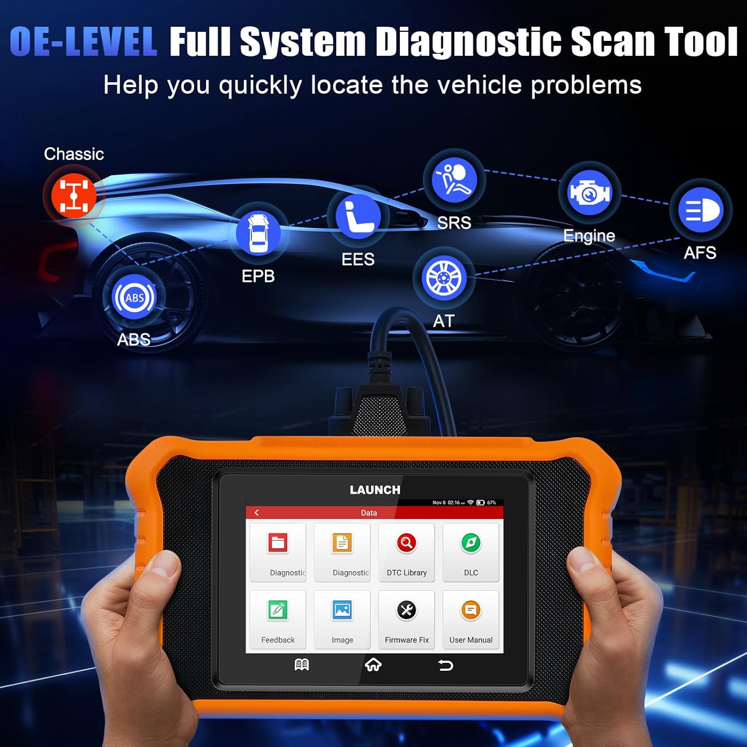 2025 LAUNCH Creader Elite V2.0 fit for Hyundai Kia, Bi-Directional Scan ...