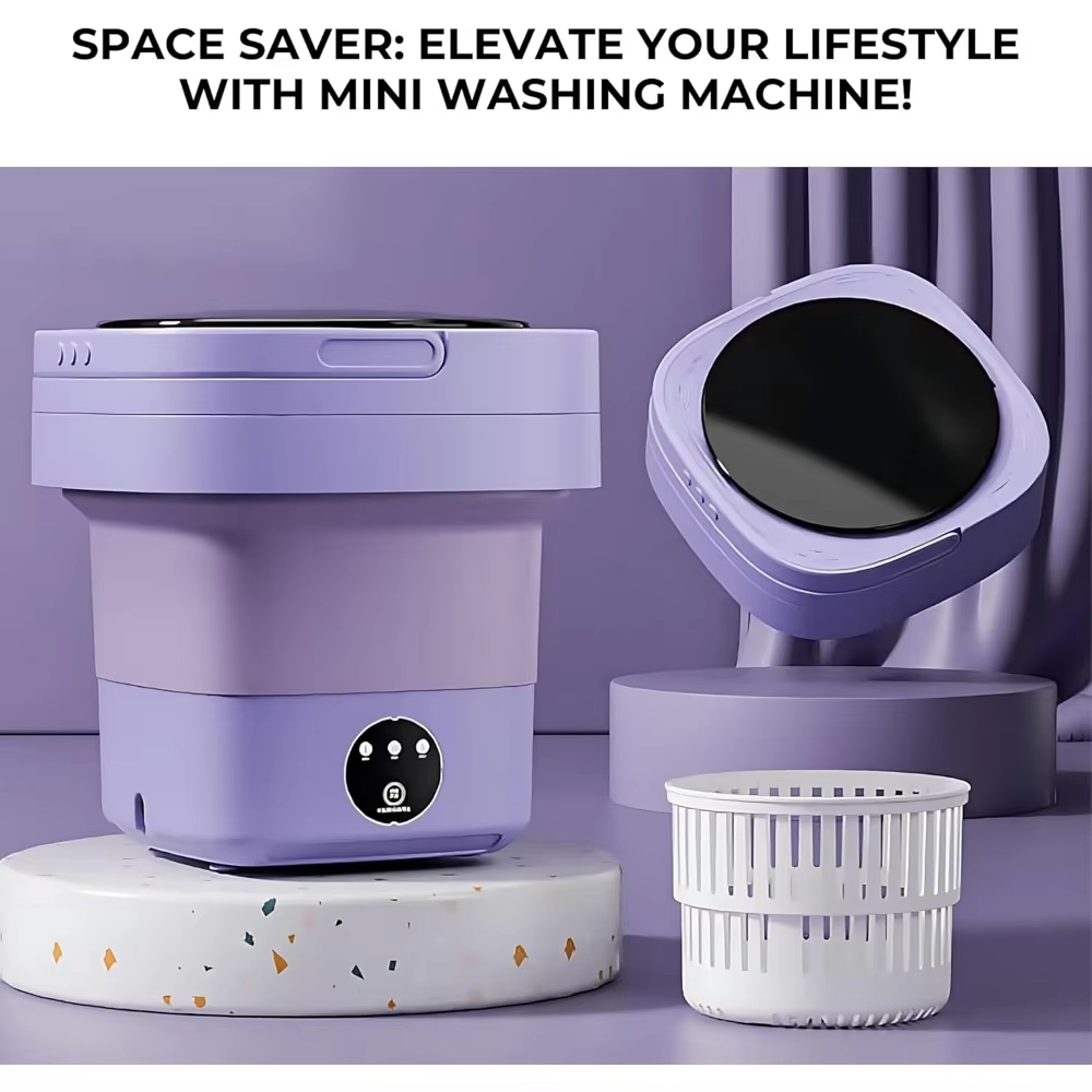 SC【COD】Ready Stock Portable Mini Washing Machine 2 in 1, Semi Auto 8L ...