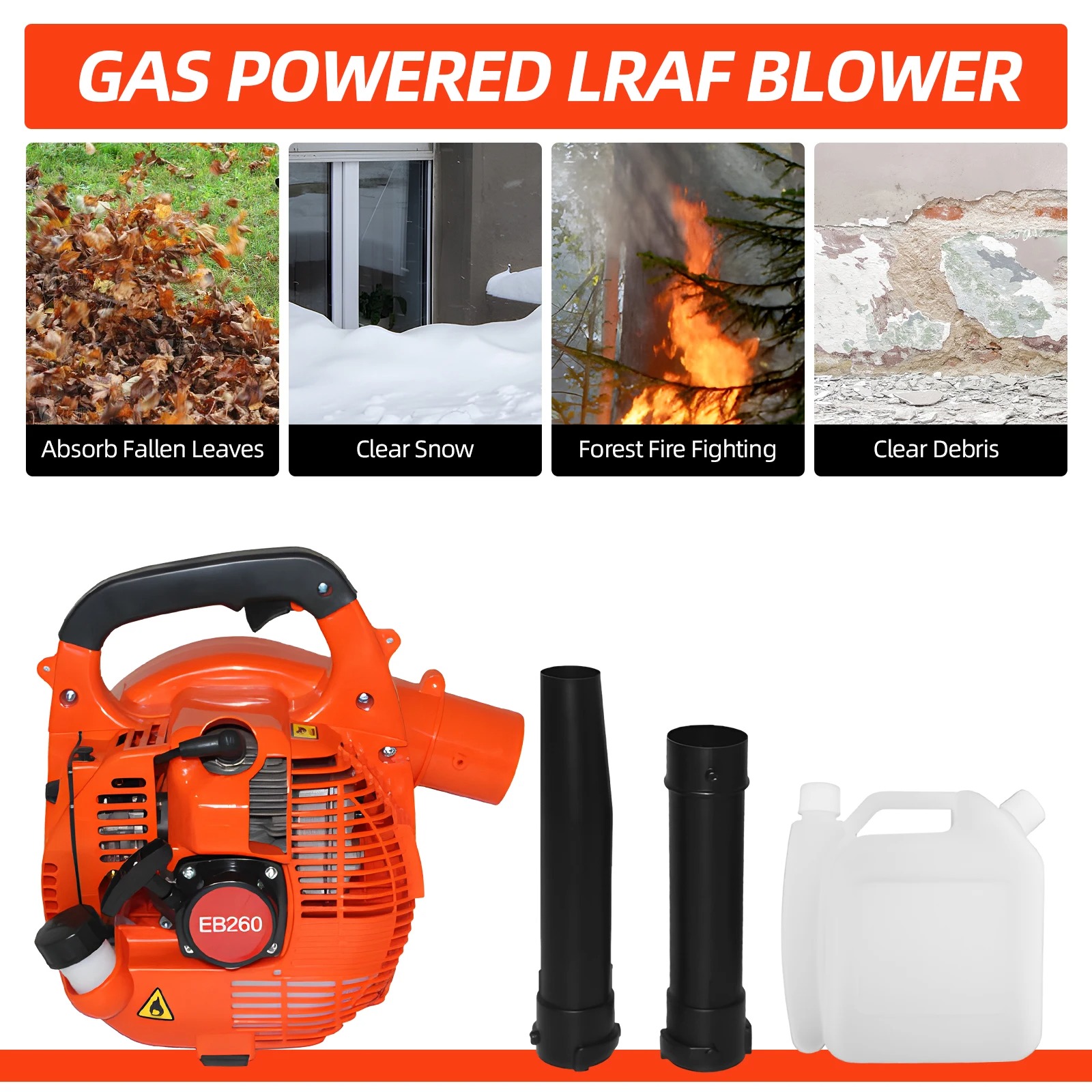 2stroke EB260 Blower angin petrol blower gasoline leaf air blower mesin ...
