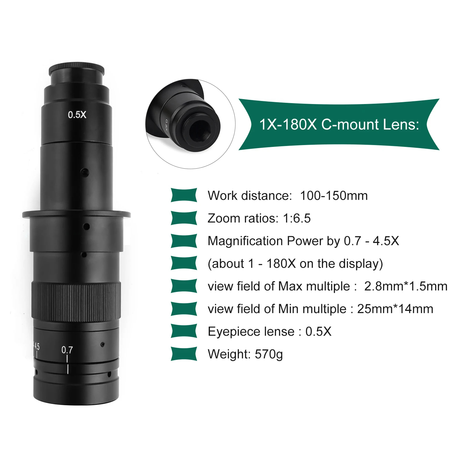 YIZHAN Digital Microscope 4K Video Recording USB HDMI Industrial ...