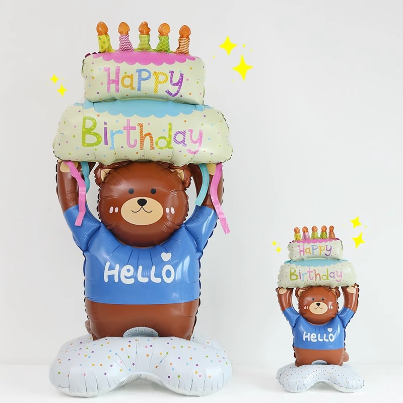 Ballon Belon Party Decoration Birthday Party Birthday Cake Bear ...
