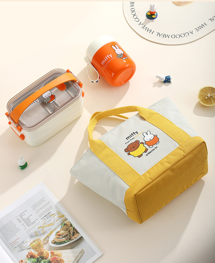 Miffy Lunch Box Portable Insulation Bag Lunch Bag Outdoor Bento Picnic ...