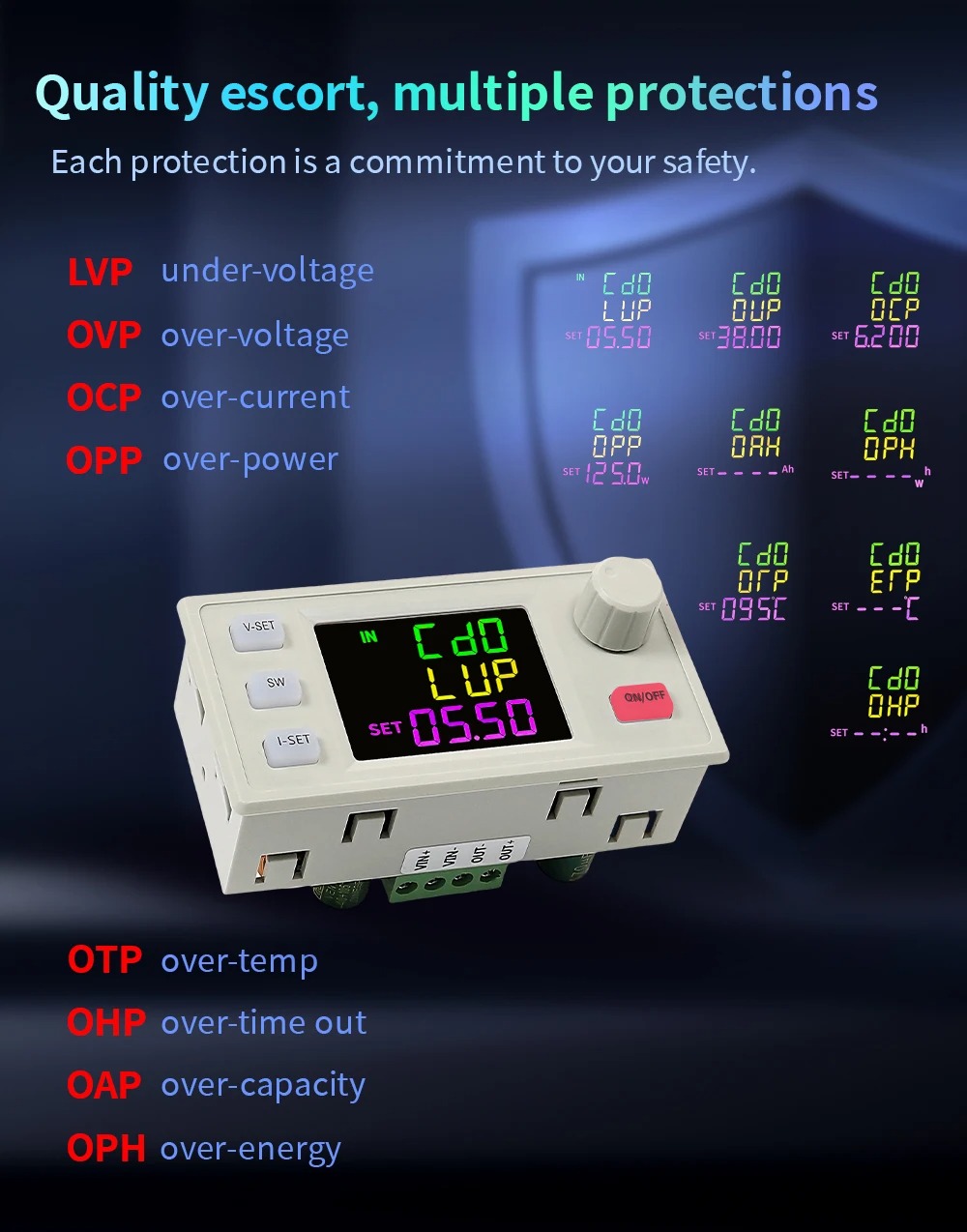 SK60X SK120X CNC DC Adjustable Voltage Regulator Buck Boost Converter ...
