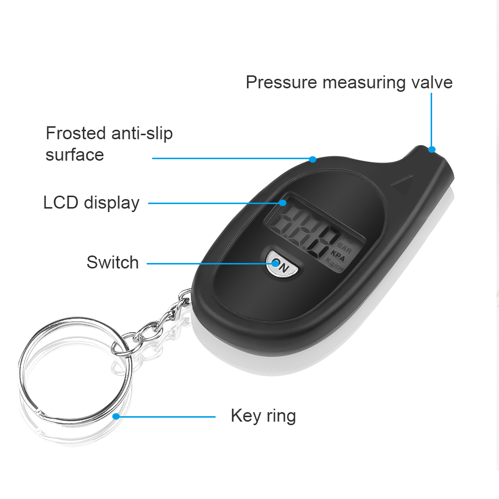[Local Shipment] Mini Car Tire Pressure Detector,Tire manometer Monitor ...