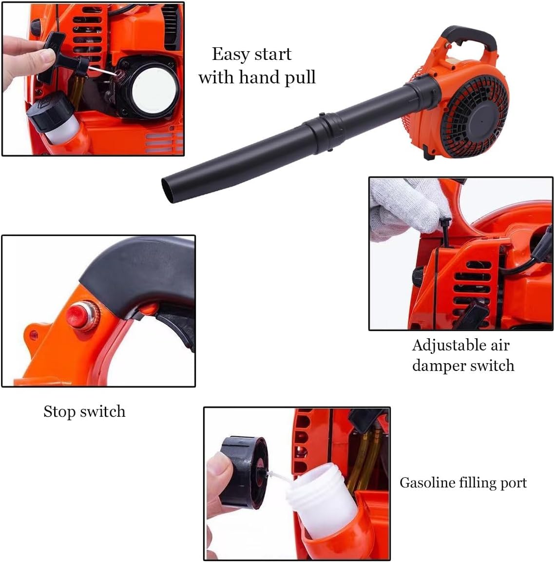 Eb260 Cordless Handheld Leaf Blower 2 Speed Turbo Mode air blower ...