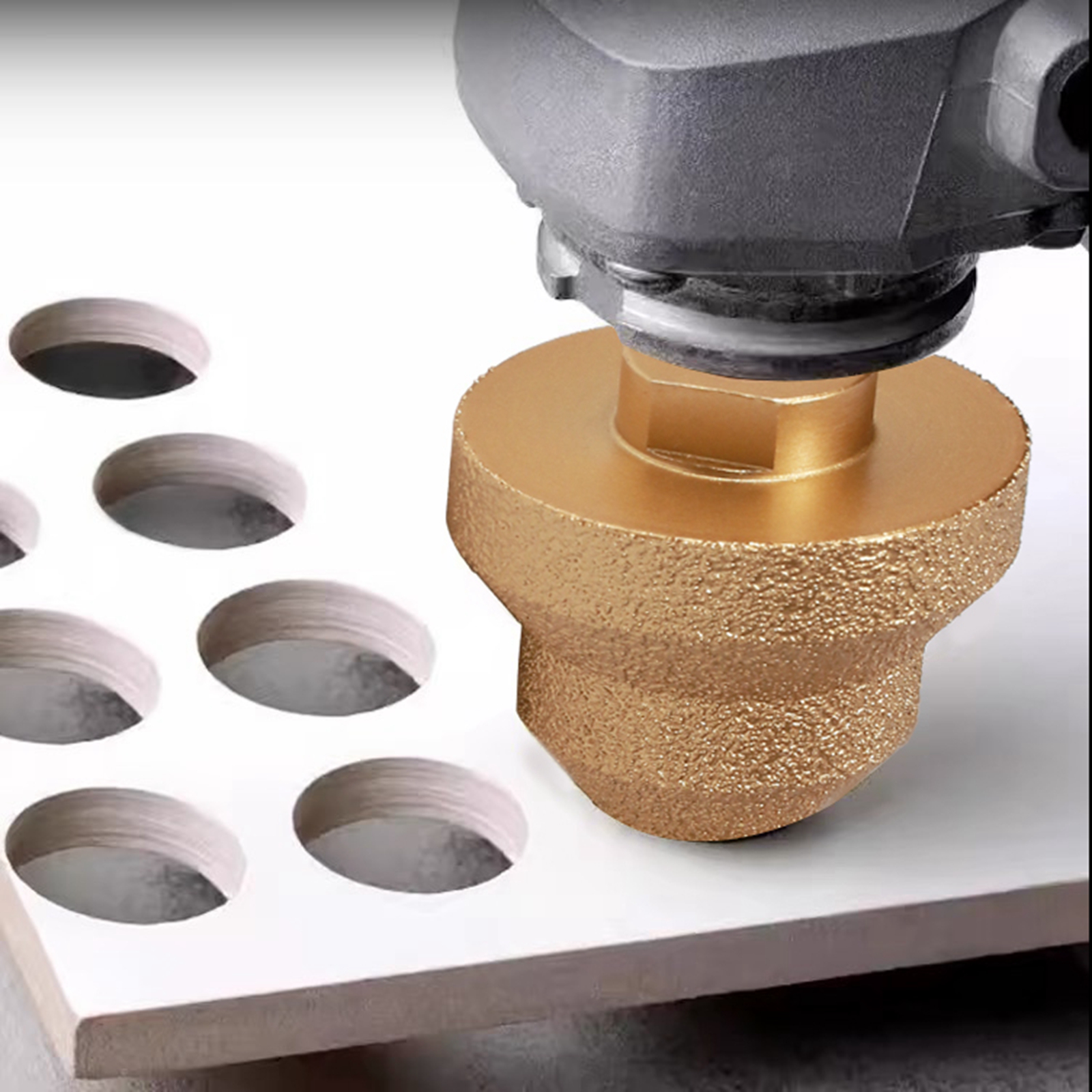 20-35-50mm Diamond Step Chamfer Drill Bit Angle Grinder Hole Saw M10 ...