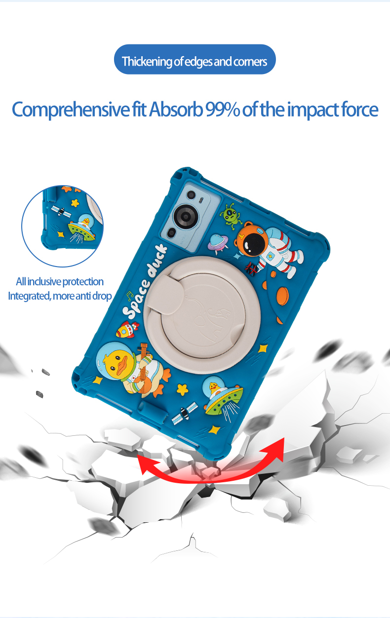 for SMART KING Tab S25 Ultra Pro 10.1" 360 Degree Rotating Cute Cartoon ...