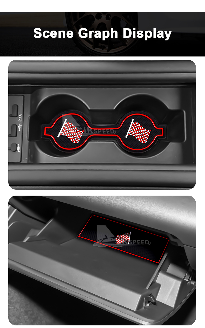 For Subaru BRZ GR86 2021-2024 Anti-slip Door Slot Coaster Car Coasters ...