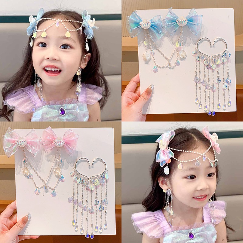 Forehead Chain Hair Accessories Set Kids Accessories Girls Hair Clips ...